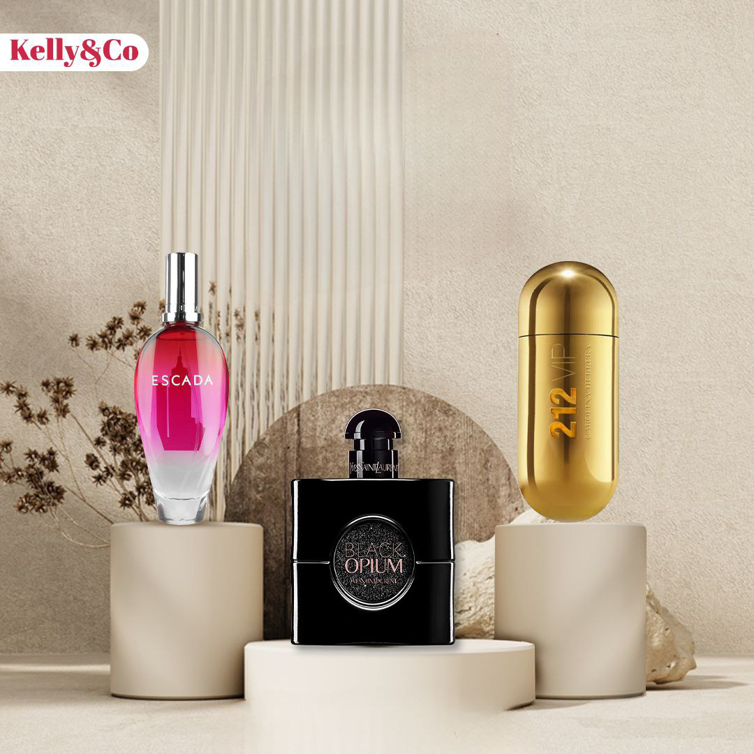 ESCADA SEXY 30ML + BLACK OPIUM 30ML + 212 VIP 30ML – Kelly&Co